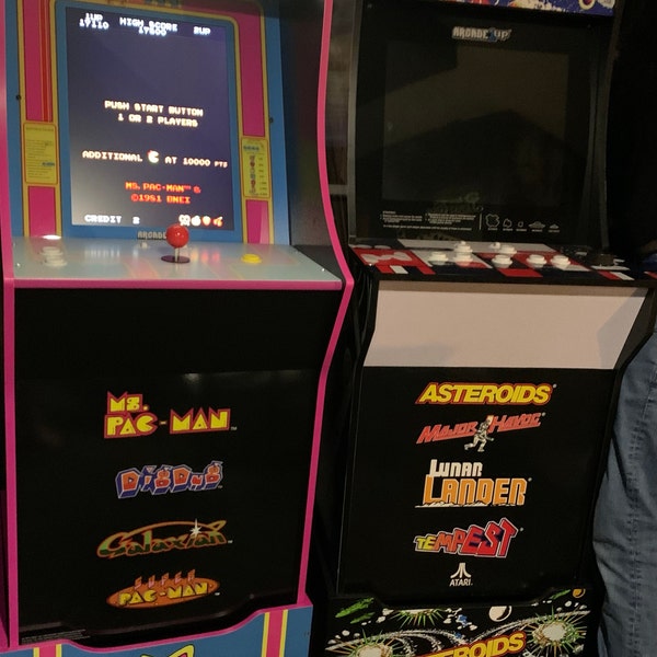 Asteroids Arcade 1up Cabinet Riser Graphic Decal Sticker - Etsy