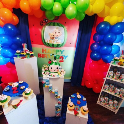 Kids Birthday Custom Theme and Print Backdrop - Etsy