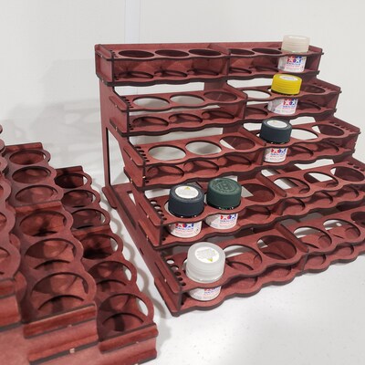 Tamiya 23ml Paint Rack Holds 48 Hobby Model Warhammer Dnd Tabletop ...