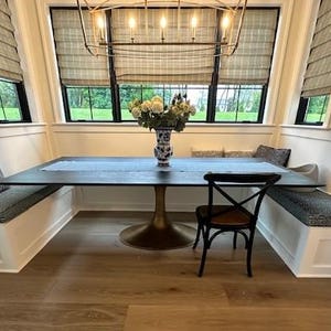 EXAMPLE Dining Room Bench Cushions L-shaped Seating Area Custom ...