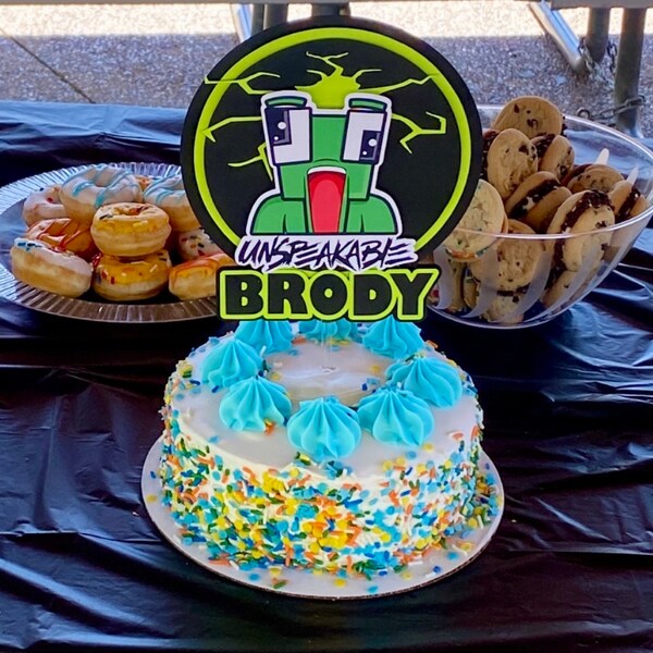 3D Unspeakable Cake Topper - Birthday Cake Topper / READY IN 48 HOURS ...