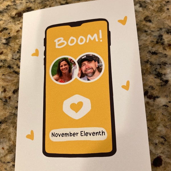 Bumble Dating Valentine’s Day Card, Swipe Right Card, Personalized ...