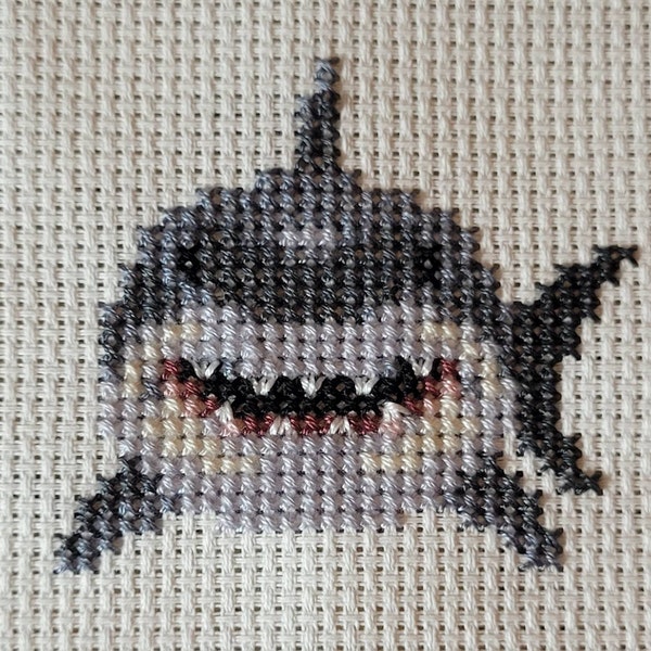 Shark Cross Stitch Pattern PDF - Shark Embroidery - Instant Download ...