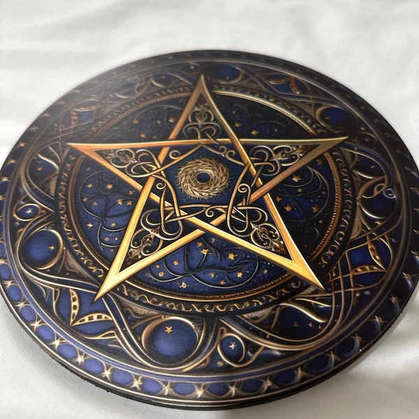 Altar Tile Pentacle , Pentagram Altar, Wall Decor, Witchcraft Altar ...