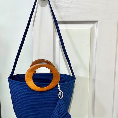 A Pair of Oval Wooden Handles for Bag Handcraft Material for - Etsy