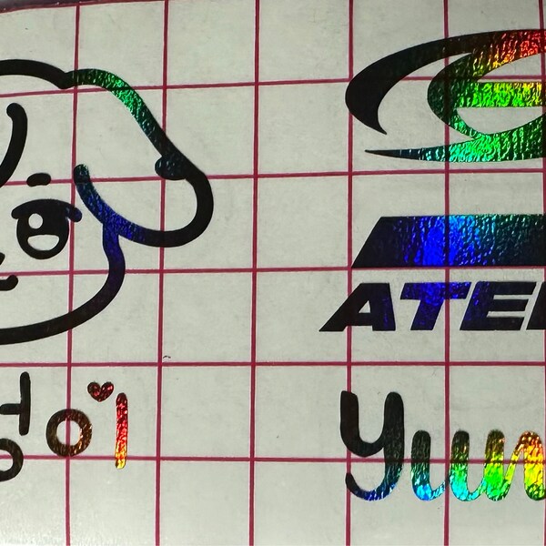 5 Decals Set VER 2 - ANITEEZ Ateez for ATINY Lightiny Matte Rose Gold ...