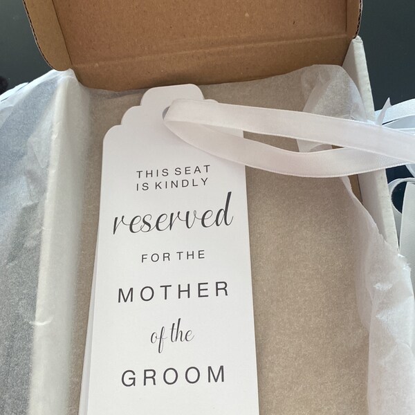 Seat Reservation Tag Wedding Reserved Chair Tag Wedding Chair Tag ...