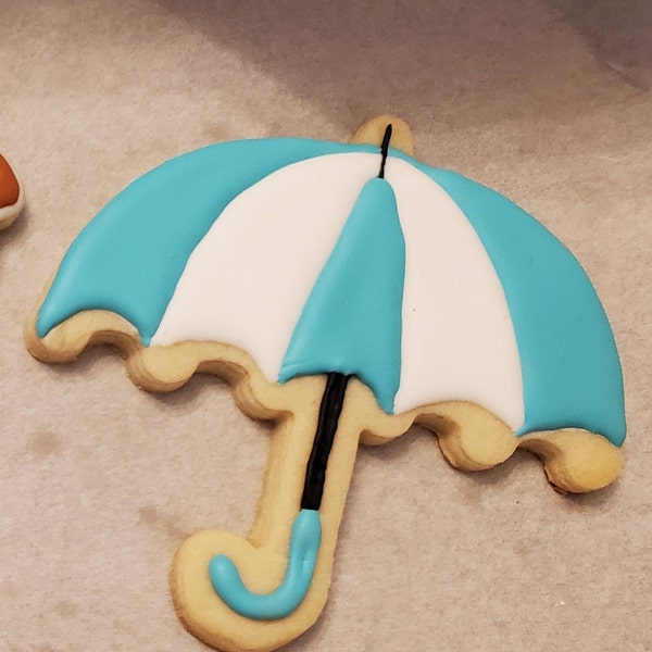 Umbrella Cookie Cutter, Rain Umbrella Cookie Cutter - 3D Printed Cookie ...