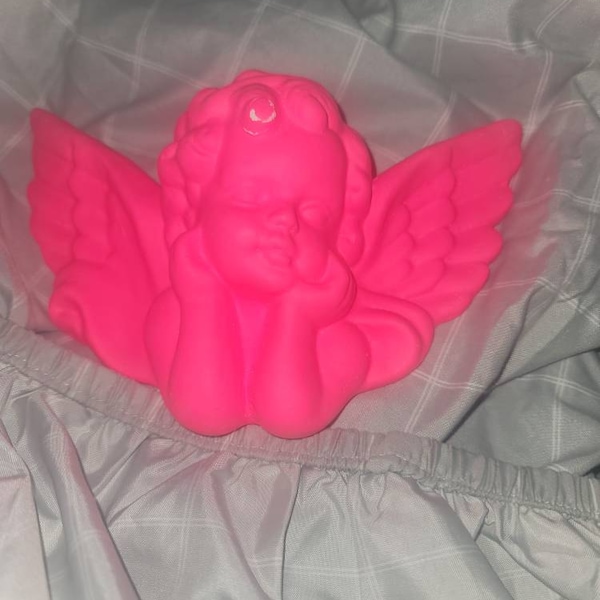 Medium 8x5.5inch - 20x14cm CHERUB | ANGEL | Cupid | NEON Pink ...