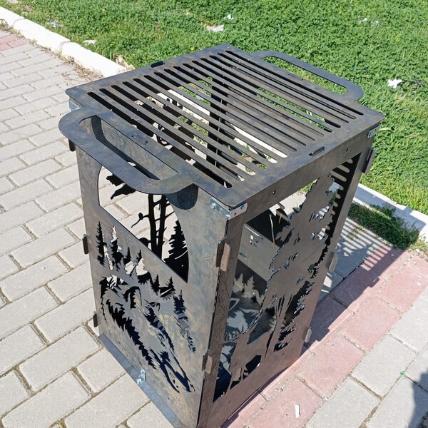 Smoker DIY Plan. A Set of DXF Files + Drawings for Assembly. DXF File ...