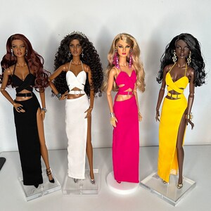 White Lace Bouffant Dress Gown for Fashion Royalty Doll, Barbie ...