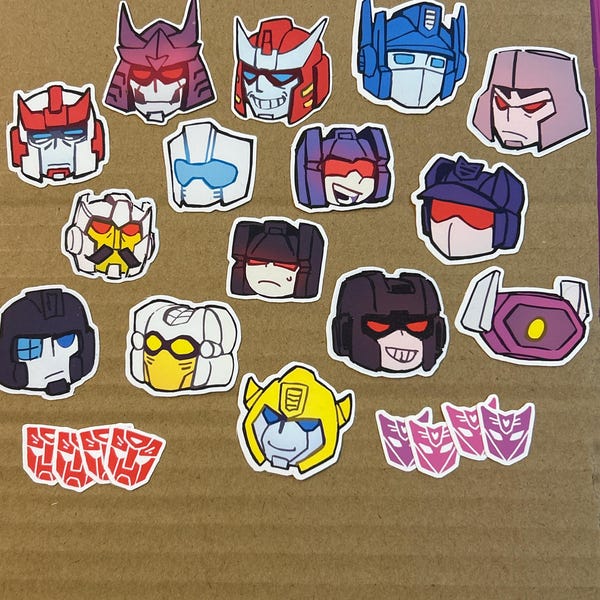 IDW/G1 Transformers Stickers Pack 2 - Etsy
