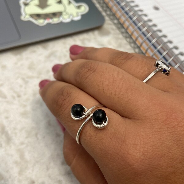 Adjustable Crystal Twist Ring, Crystal Jewelry, Wire Wrapped Crystals ...