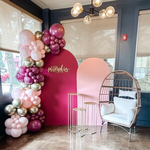 Large Personalized Backdrop Name Sign Geometric Name Cutout - Etsy