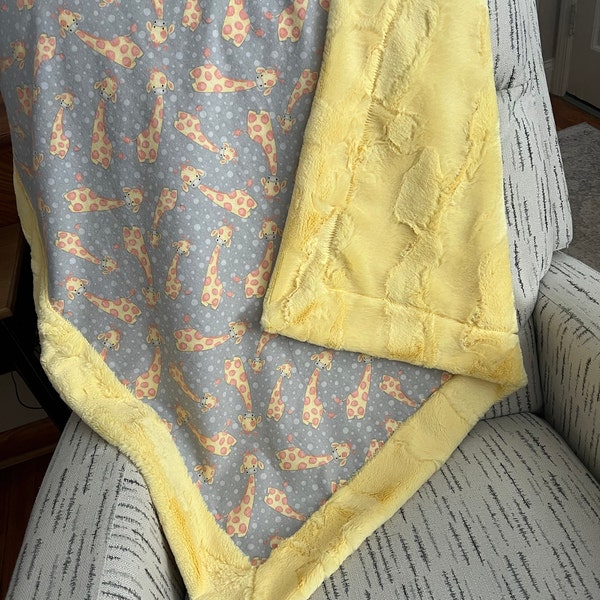 Luxe Cuddle Hide in Banana Yellow MINKY Fabric From Shannon Fabrics - Etsy