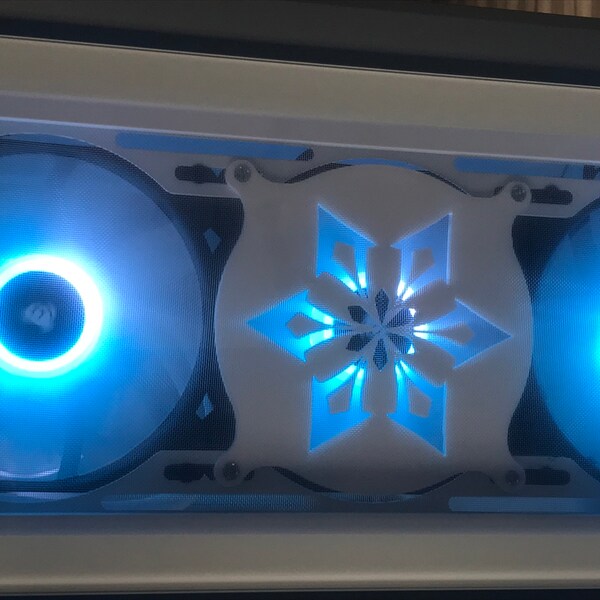 120mm PC Fan Cover Sailor Moon Heart Brooch Guard Computer Case Custom ...