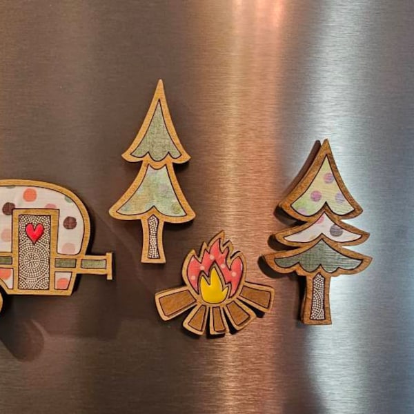 Instant Digital Download - Camping/camper Magnet Collection SVG File ...