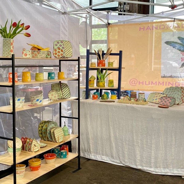 8' Display Wall - Craft Show Display - Portable Shelves - Art Show ...