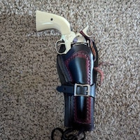 Cowboy Western Fast Draw Leather Holster Fits Colt SAA 1873 Ruger ...