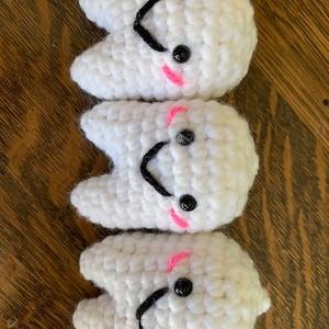 Tooth Keychain Crochet PATTERN ONLY PDF Download Amigurumi Beginner ...