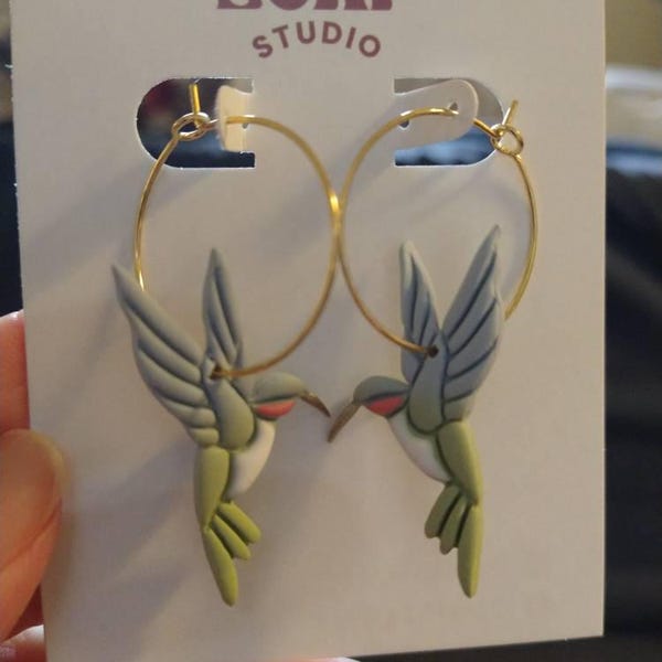 Blue Dangly Earrings, Spring Statement Earrings, Summer Statement ...