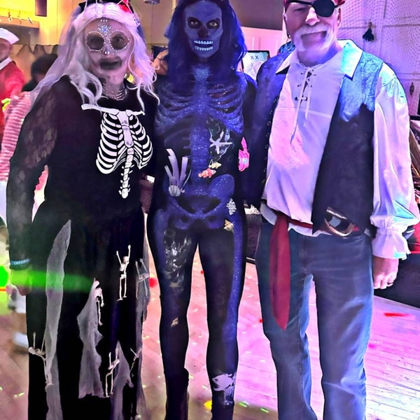 Blue Skeleton Costume for Women, Aerial Skeleton Costume, Skeleton ...