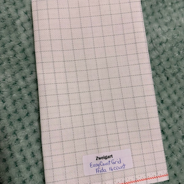 Easy Count Grid Aida 16 Count White - Etsy