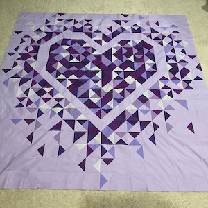 PDF Exploding Heart Quilt Pattern Digital Download by Slice of - Etsy