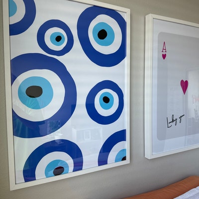 Evil Eye Set of 3 Protection Affirmations Poster, Aesthetic Dorm Decor ...