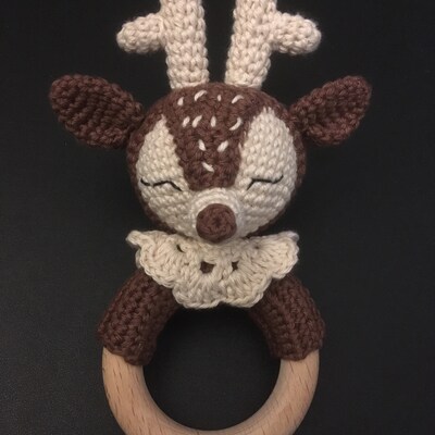 Newborn Baby Rattles Deer Animal Rattles for Baby - Etsy