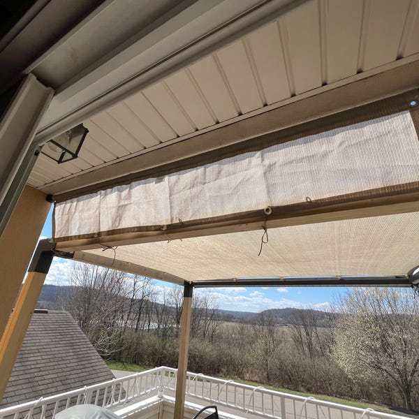 Custom Sized Rectangle Curved Edge Sun Shade Sail- 185GSM Permeable ...