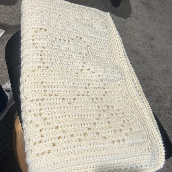 Arthur Blanket | Filet Crochet Blanket Pattern | Baby Blanket Crochet ...