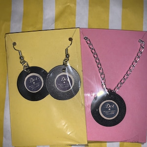 Vintage Record Charms 10, Miniature 45 RPM Records, Retro Plastic 1970s ...