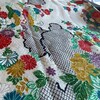 Blue Oasis Tsumugi Silk WHOLE Bolt Unused Japanese Kimono Fabric ...