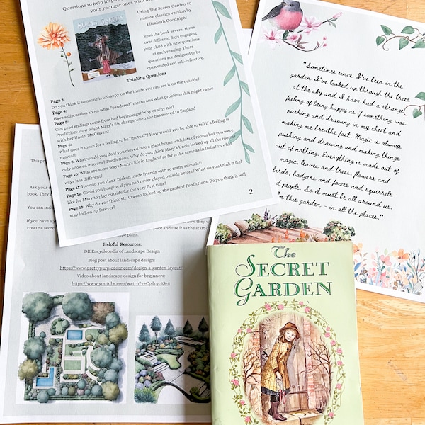 The Secret Garden Literature Based Homeschool Study - Etsy