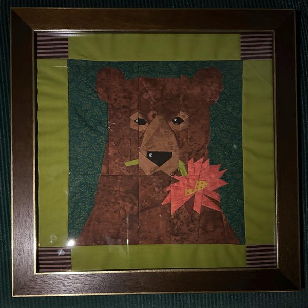 Bear Paper Piecing Pattern, Polar Bear, Grizzly Bear, PDF Animal ...