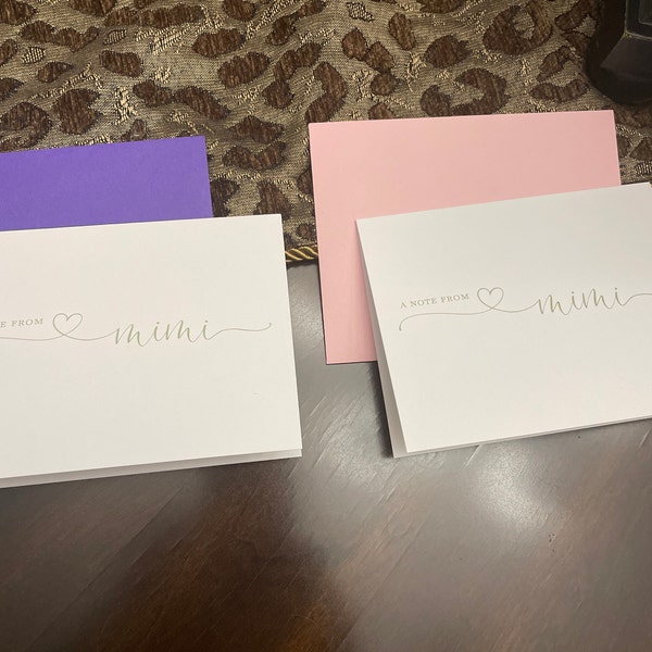 Note Cards With Envelopes Set for Women, Set of 10 Folded Stationery ...