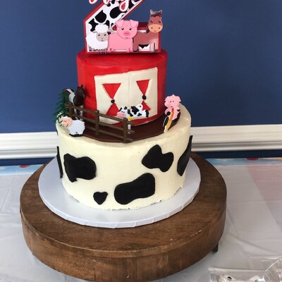 Farm Cake Topper Old Mcdonald Farm Cake Topper Farm Themed - Etsy