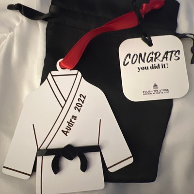 Karate Black Belt Gift Card Personalized Martial Arts Karate - Etsy