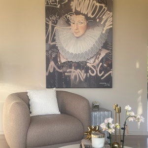 Deep Blue and Silver Circles.modern Wall Art Abstract Silver Blue ...