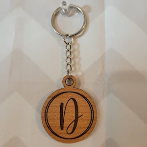 Glowforge Keychain SVG | Monogram Keychain SVG | Laser Files Keychains ...