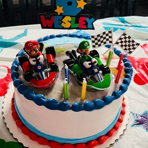 3D Mario Inspired Custom Cake Topper - Etsy