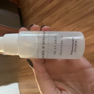 Bulk Wedding Bug Spray Party Favors Bottles Arrive Filled With Label ...