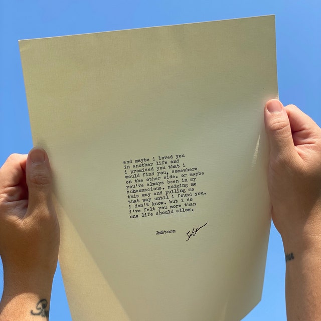 JmStorm Poetry by JmStormquotes on Etsy