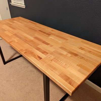 Butcher Block Maple Desk Top , Maple Butcher Block, Standing Desk ...
