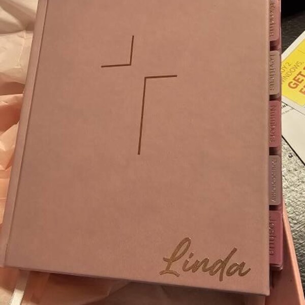 Pink NIV JESUS BIBLE, Bible With Tabs, Personalized Gifts, Pink Hard ...