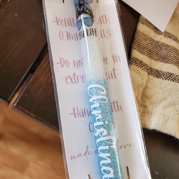 CNA Personalized Glitter Pen - Etsy