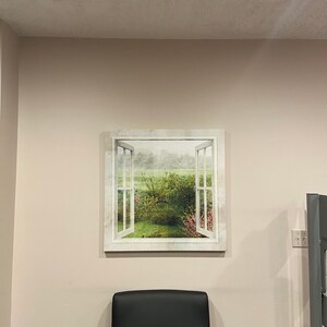 Window Picture View Printed on Canvas 3D Open Window Wall Art | Etsy