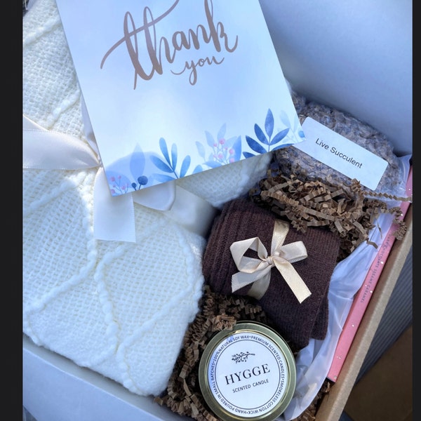 Sending Healing Vibes Gift Box for Women | Gift Basket With Blanket ...