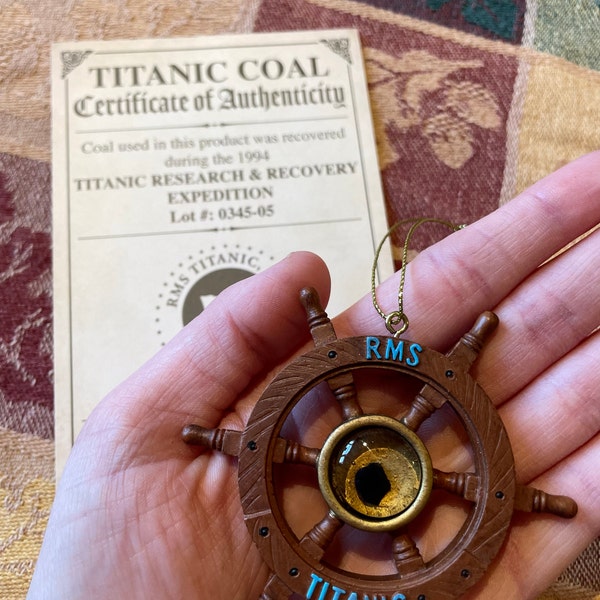 RMS Titanic Coal Coin Limited Edition - Etsy